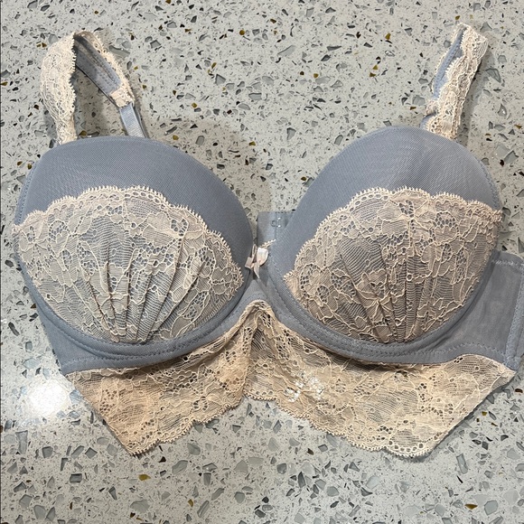 sophie b. | Intimates & Sleepwear | Sophie B Lace Accent Bra In Gray ...
